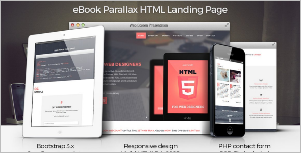 19+ EBook Landing Page Templates Free & Premium Templates