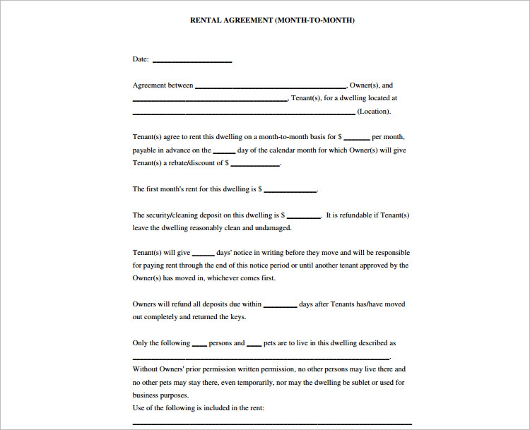 20+ Free Rental Agreement Templates Doc, Sample Formats