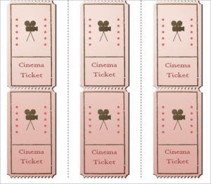 36+ Printable Movie Ticket Templates Free PSD, PDF, Excel Formats
