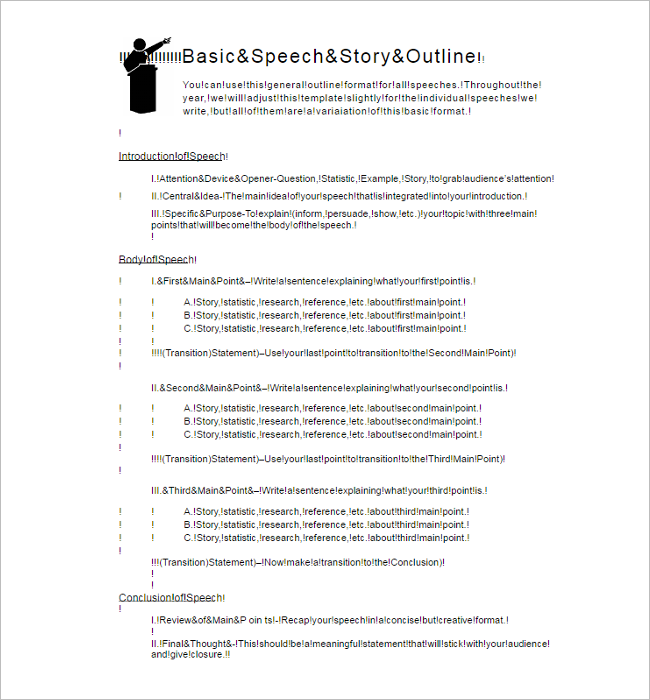 11+ Free Outline Templates Word, PDF Example Formats