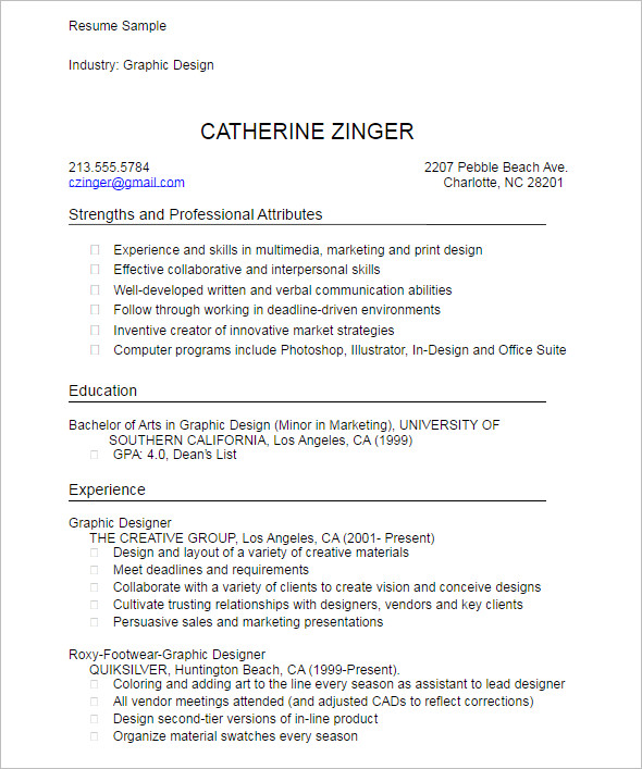 39+ Student Resume Templates Free PDF, Word Formats