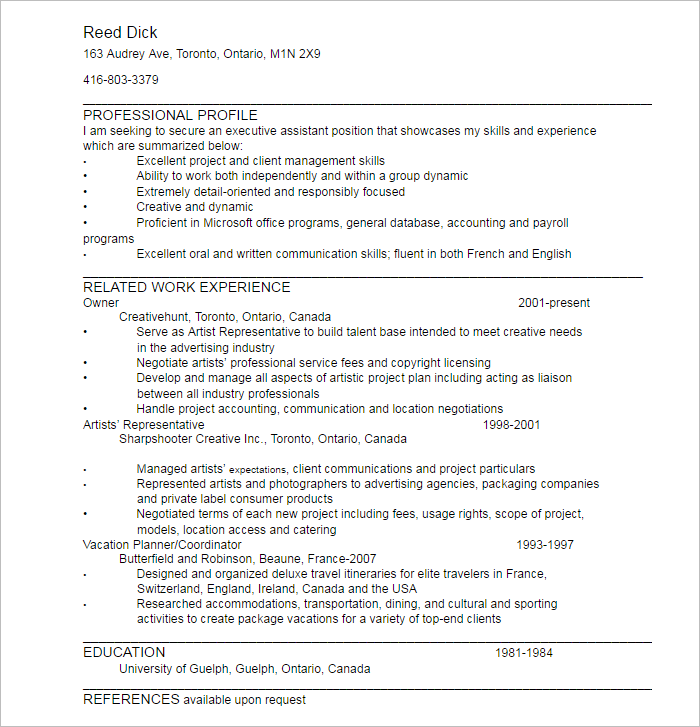16+ Free Administrative Assistant Resume Templates PDF, Word Samples