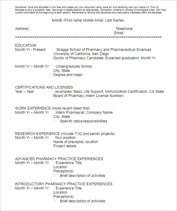 39+ Student Resume Templates Free PDF, Word Formats