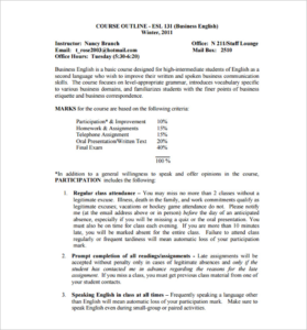 11+ Free Outline Templates Word, PDF Example Formats