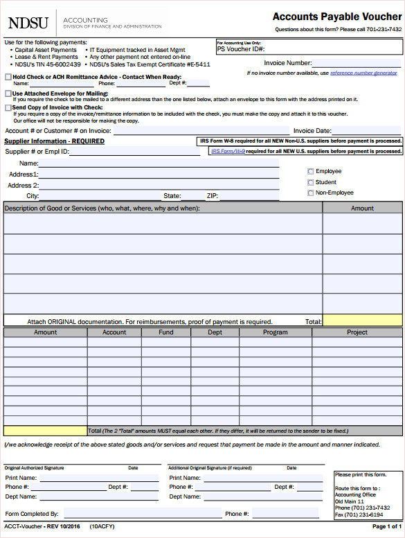 20+ Sample Payment Voucher Templates Free Word, PDF, Excel Format