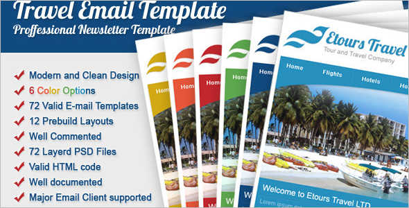 14+ Travel Email Templates Free Website Themes