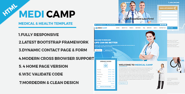 15+ Health Bootstrap Templates Free & Premium Themes