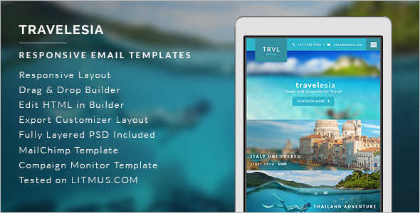 14+ Travel Email Templates Free Website Themes