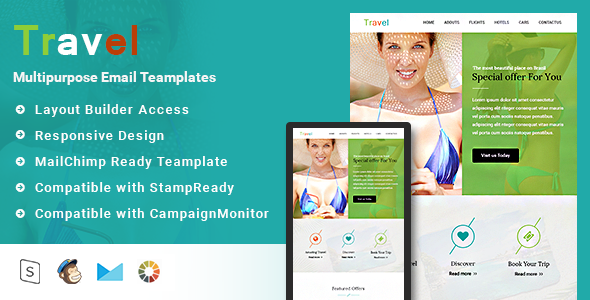 14+ Travel Email Templates Free Website Themes