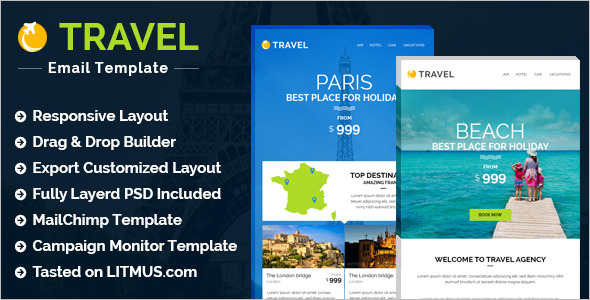 14+ Travel Email Templates Free Website Themes