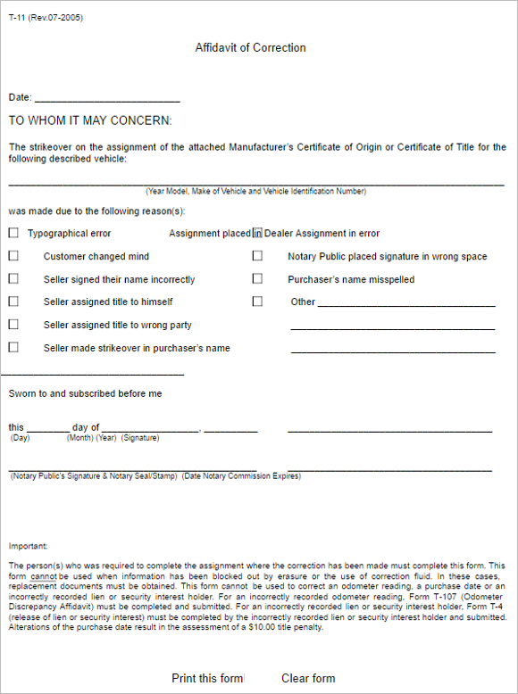 77+ Affidavit Form Templates Free PDF, Word Examples