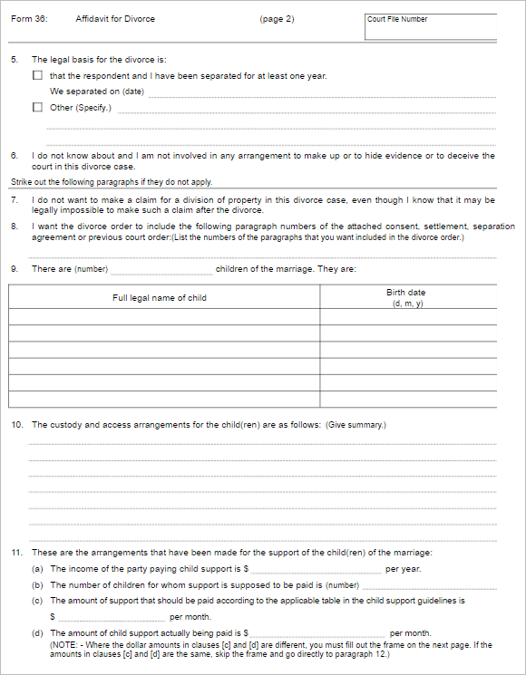 77+ Affidavit Form Templates Free PDF, Word Examples