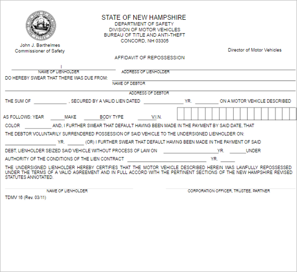 77+ Affidavit Form Templates Free PDF, Word Examples