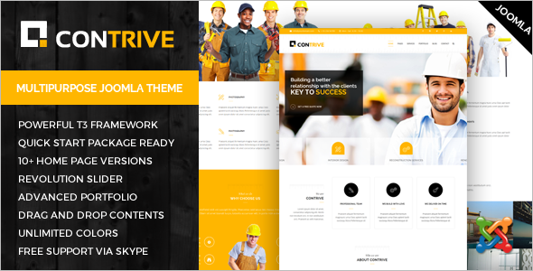 15+ Construction Business Joomla Themes Free Website Templates