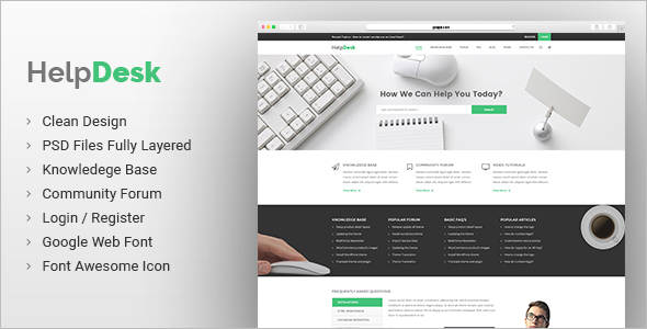 Helpdesk Website Templates Free & Premium Templates