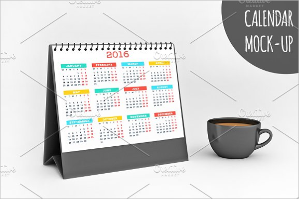 50+ Desk Calendar Mockup Templates Free PSD Download