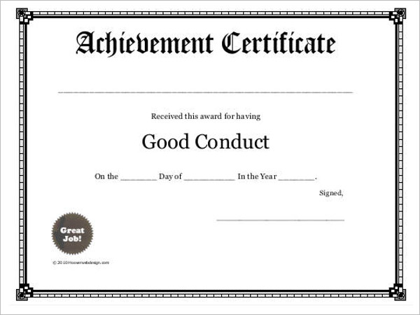 Free Printable Certificate Templates || Free Templates