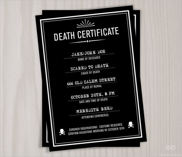 Death Certificate Templates Free & Premium Samples