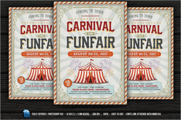 Carnival Flyer Templates Free & Premium PSD Templates