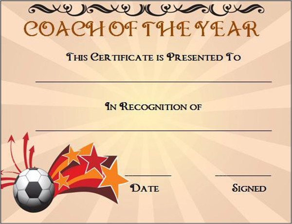 Editable Soccer Award Certificate Templates || Free & Premium Templates
