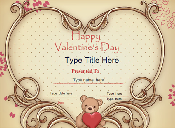 10+ Valentine’s Day Certificate Templates Free & Premium