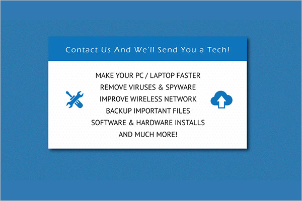 Computer Repair Business Cards Templates Free & Premium