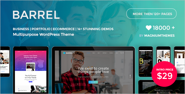 30+ Responsive Multipurpose WordPress Themes