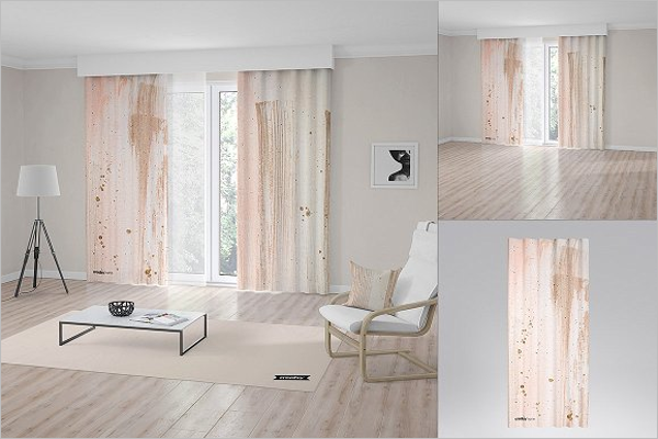 44+ Curtain Mockup Templates Free PSD Download