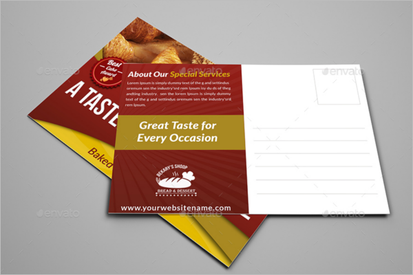 20+ Best Bakery Postcard Templates | Free & Premium
