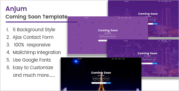 Simple Coming Soon HTML Templates | Free & Premium