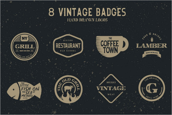 Hipster Vintage Badge Templates || Free & Premium Templates