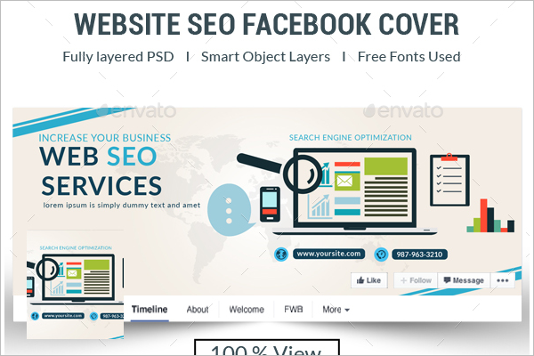 SEO Facebook Cover Templates || Free & Premium