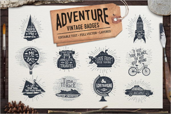 Vintage Badge Templates || Free & Premium Templates