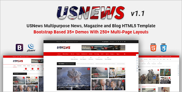 25+ Responsive HTML5 Magazine Templates Free & Premium Themes