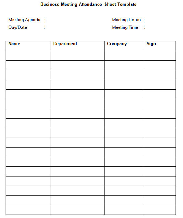 67+ Sign In Sheet Templates Free PDF, Excel Documents