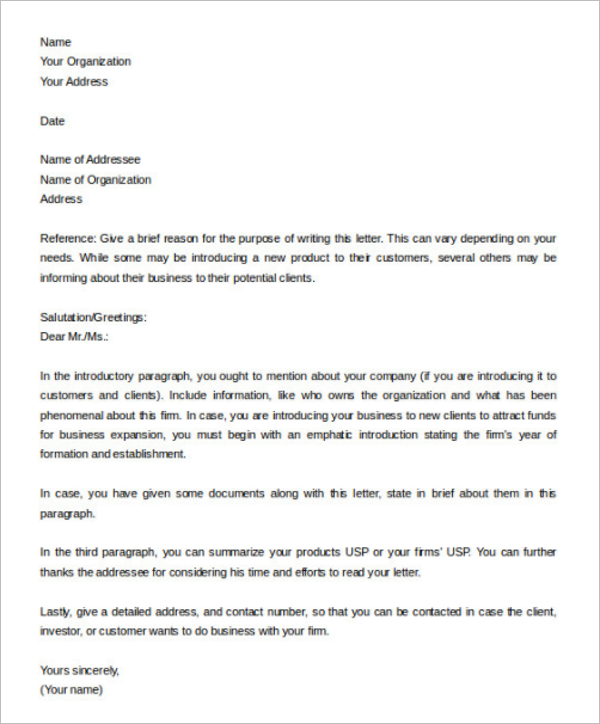 41+ Introduction Letter Templates Free Samples, Examples