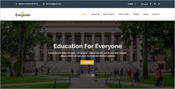 30+ Education HTML Templates Free & Premium Themes