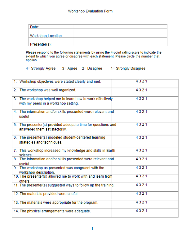 60+ Performance Evaluation Forms Templates Free Samples, PDF Format