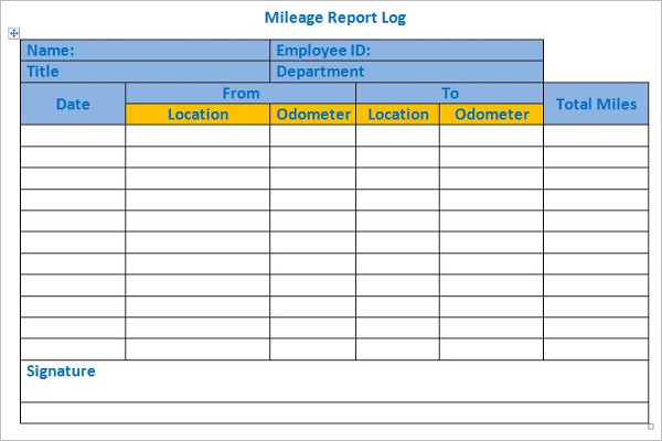 44+ Mileage Log Templates Free Word, Excel, PDF Format