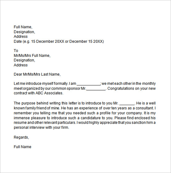 41+ Introduction Letter Templates Free Samples, Examples