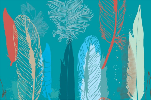 Feather Pattern Vector Templates Free & Premium Designs