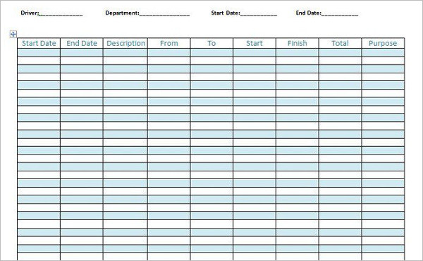 44+ Mileage Log Templates Free Word, Excel, PDF Format