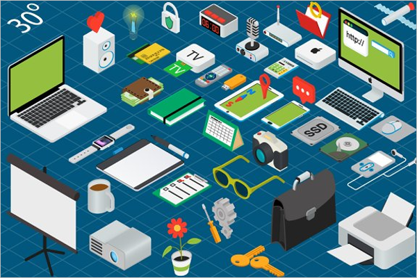 30+ Isometric Backgrounds Vector Free & Premium Designs