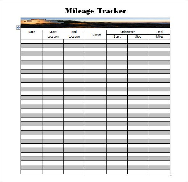 44+ Mileage Log Templates Free Word, Excel, PDF Format