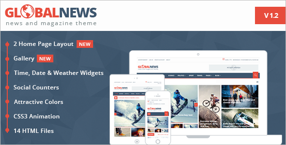 25+ Responsive HTML5 Magazine Templates Free & Premium Themes
