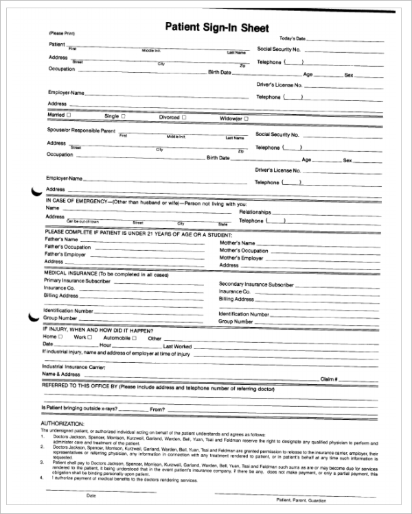 67+ Sign In Sheet Templates Free PDF, Excel Documents