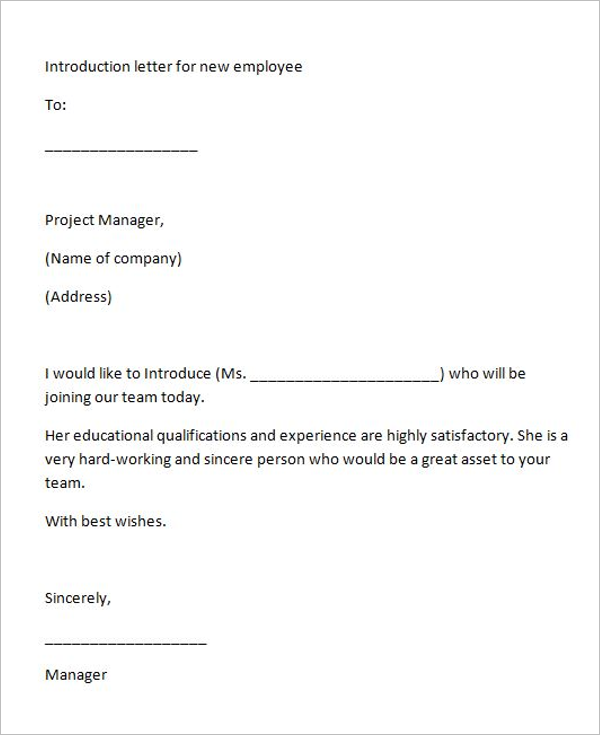 41+ Introduction Letter Templates Free Samples, Examples