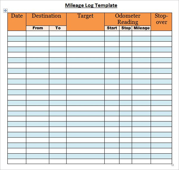 44+ Mileage Log Templates Free Word, Excel, PDF Format