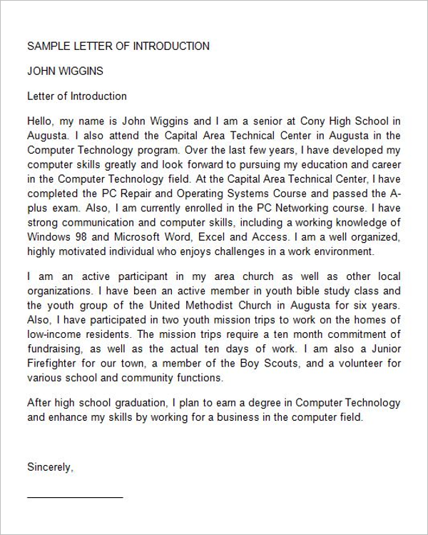41+ Introduction Letter Templates Free Samples, Examples