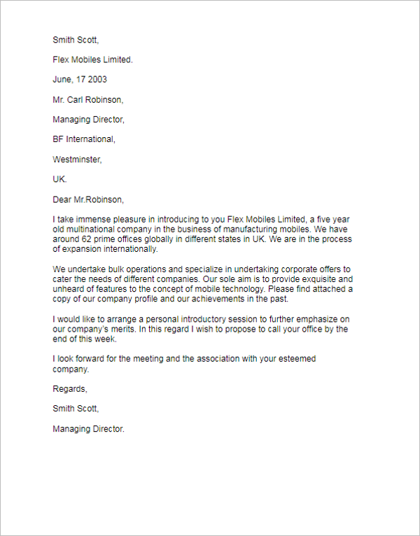 41+ Introduction Letter Templates Free Samples, Examples